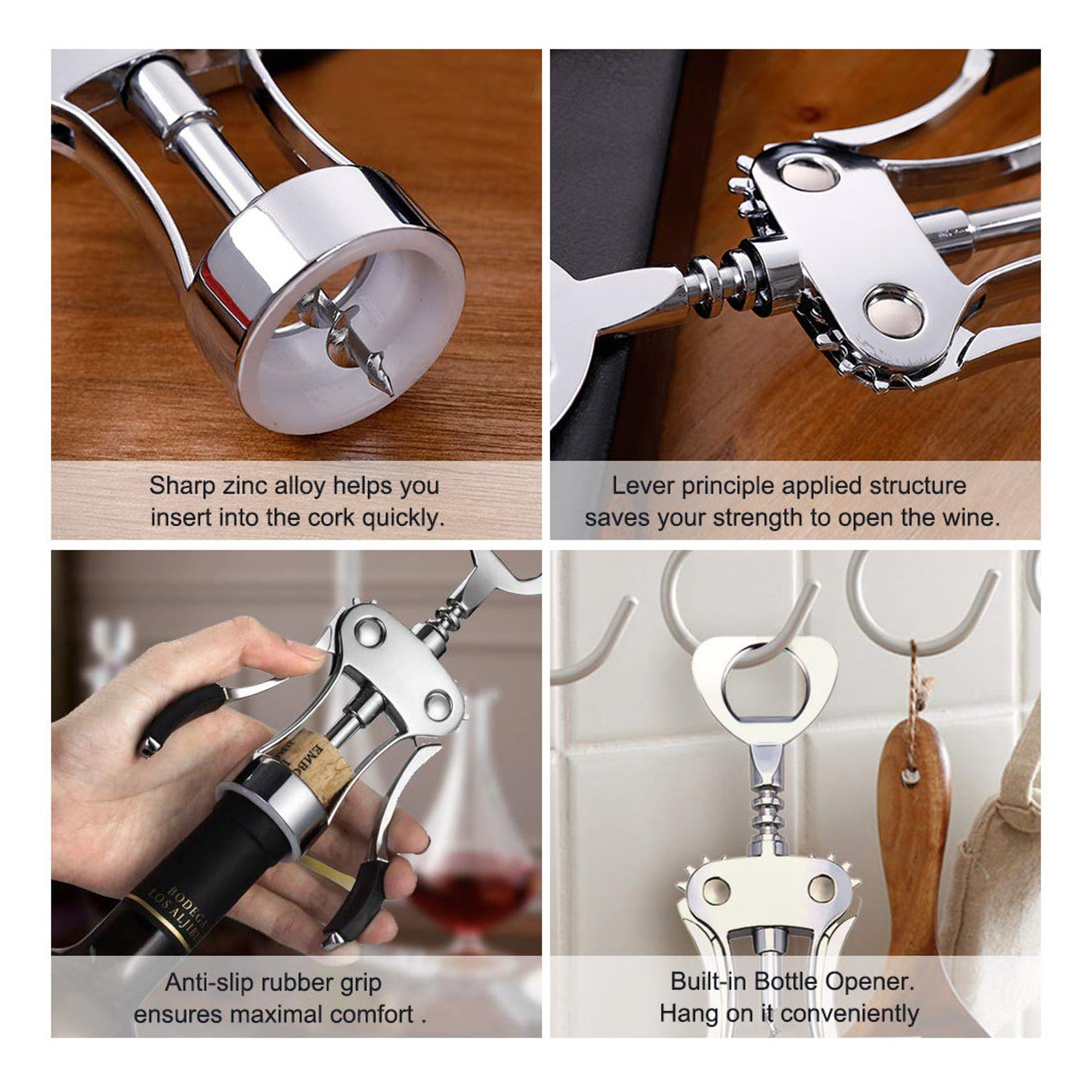 Personalized CORKSCREW Custom Engraved Bottle Opener Bar Wine Gifts for ...