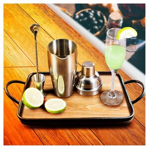 Personalized COCKTAIL SHAKER SET Mixer Drinkware Bar Bartender Barware ...