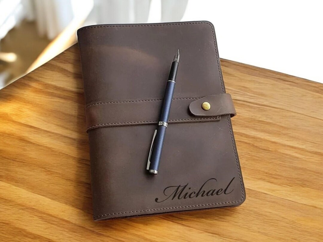 Personalized LEATHER JOURNAL for Men Women Travel Diary Notebook ...