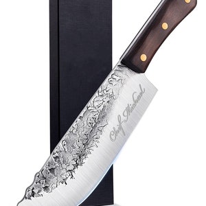 Personalized CHEFS KNIFE Custom Engraved Home Cooking Kitchen ...