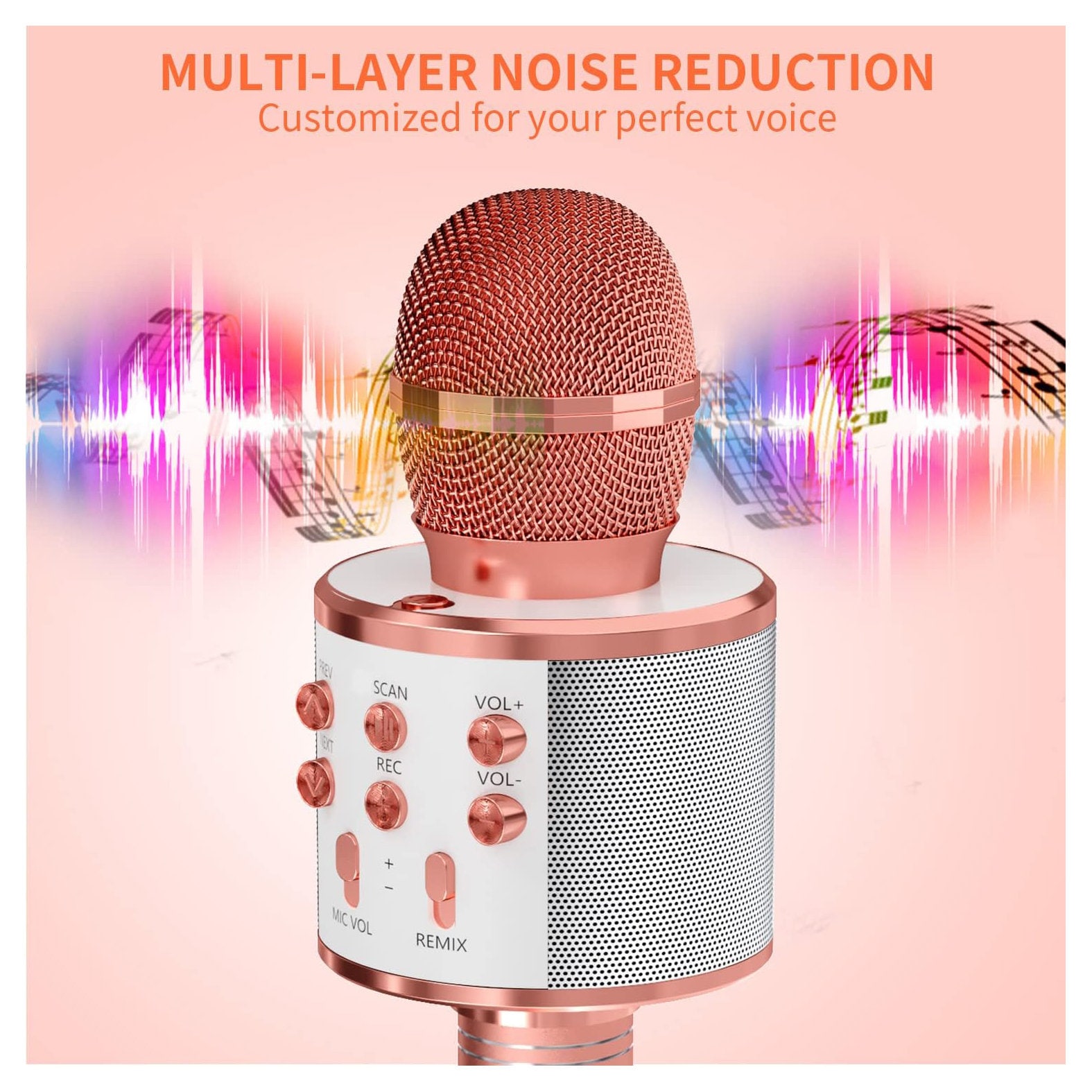 Personalized BLUETOOTH MIC Microphone Karaoke Singing Singer Birthday ...
