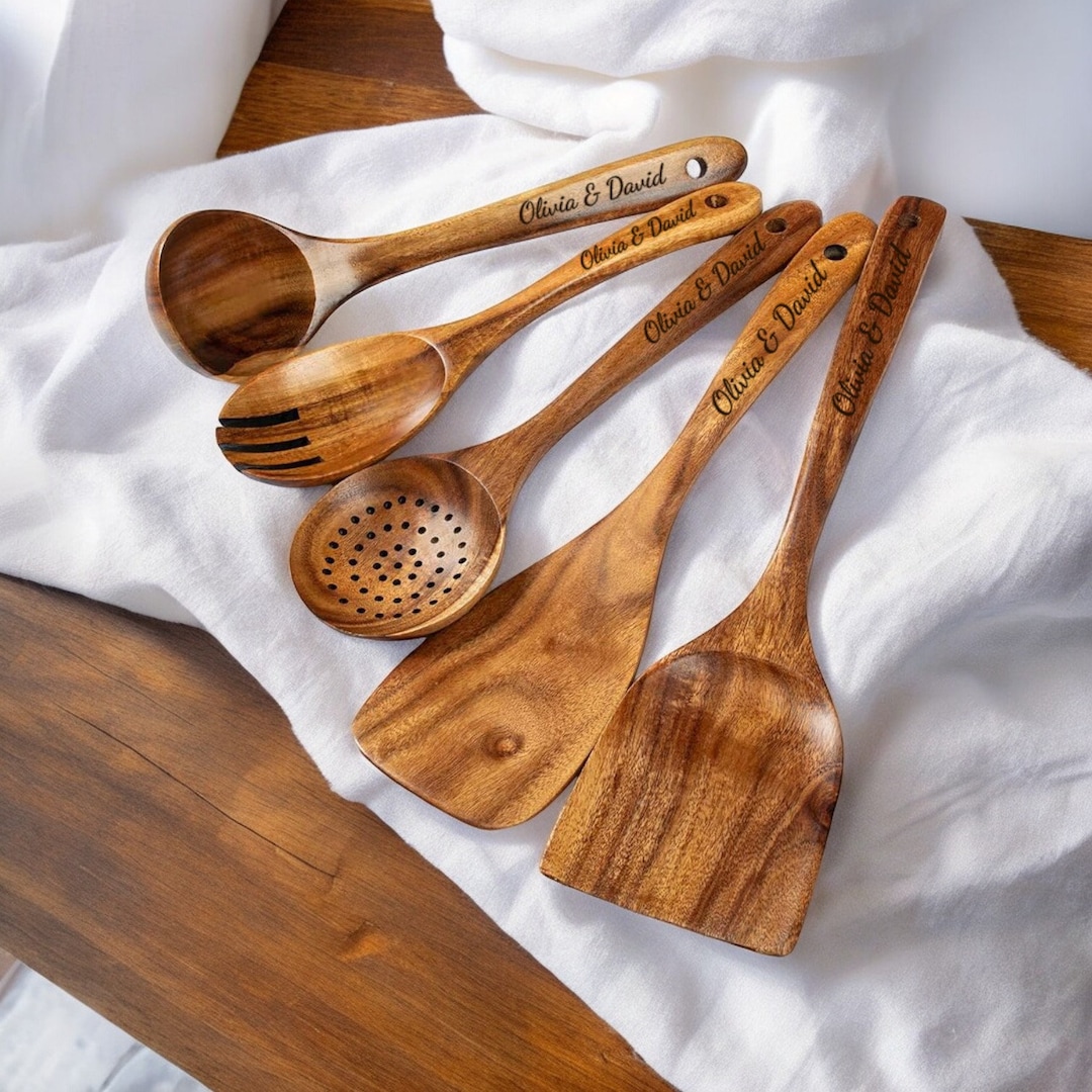 Personalized COOKING UTENSIL SET 5 Piecce Home Kitchen Cook Chef ...