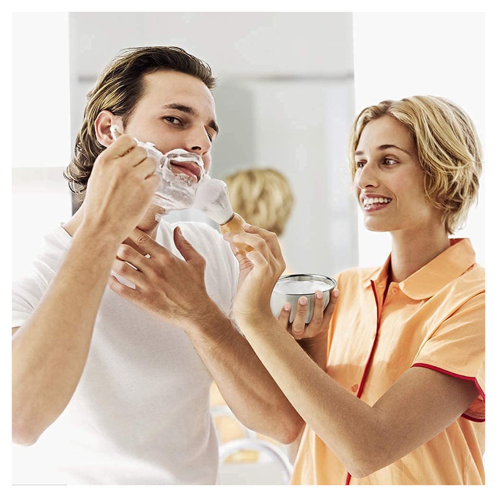 Personalized Shaving Brush Set Bowl Beard Mustache Travel Groomsmen ...
