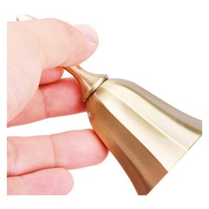 Personalized HANDBELL Brass Hand Bell Call School Teacher Dinner ...