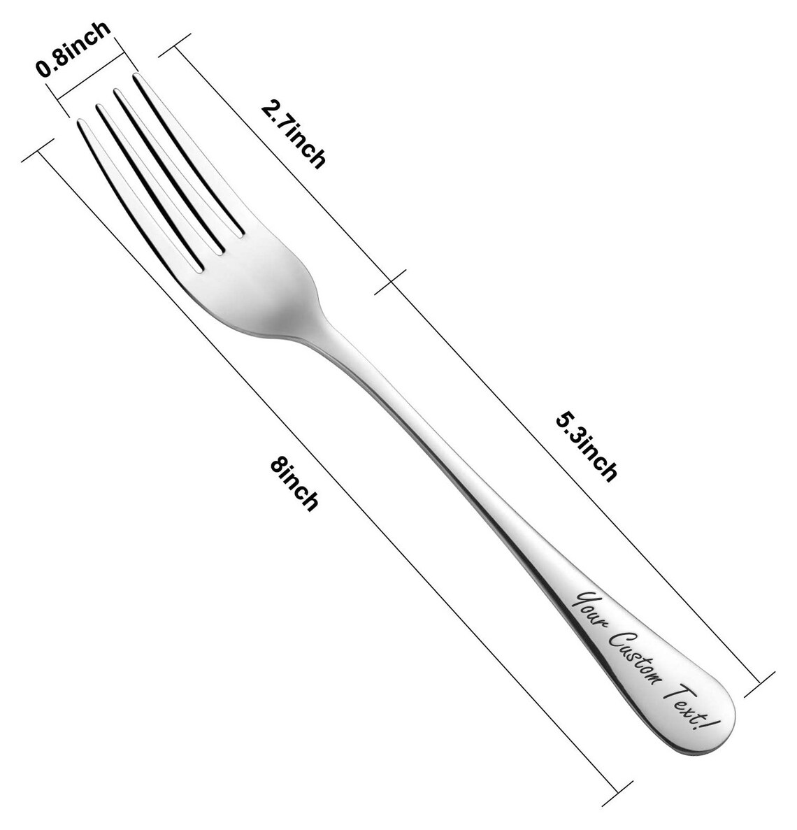 Personalized FORK Dinnerware Utensil Party Wedding Groomsmen Gift for ...