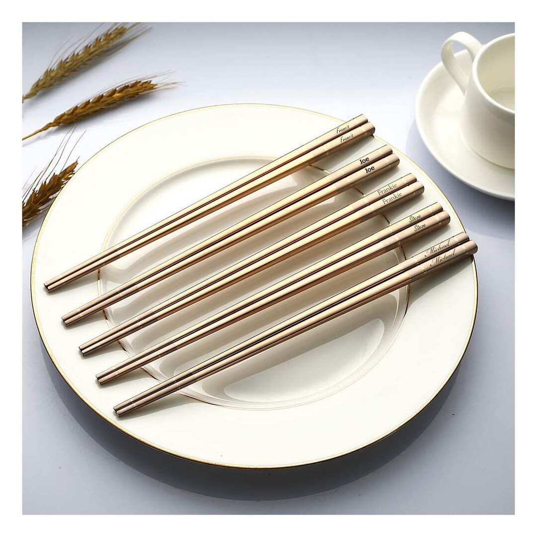 Personalized CHOPSTICKS Set Custom Engraved Chop Sticks Bridesmaid Gift ...