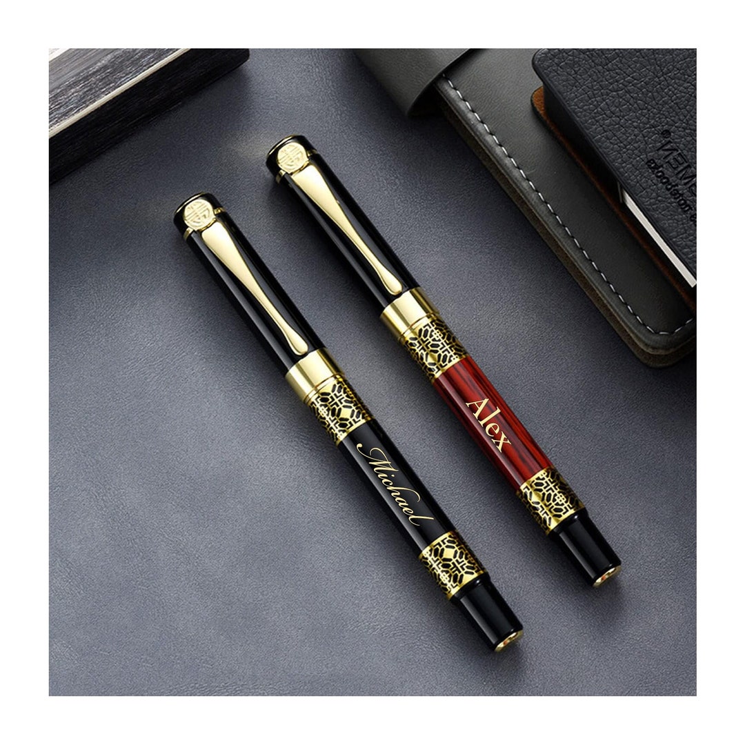 Personalized EXECUTIVE PEN Custom Pens Groomsmen Gift for Him Dad Men Teacher Graduation ...