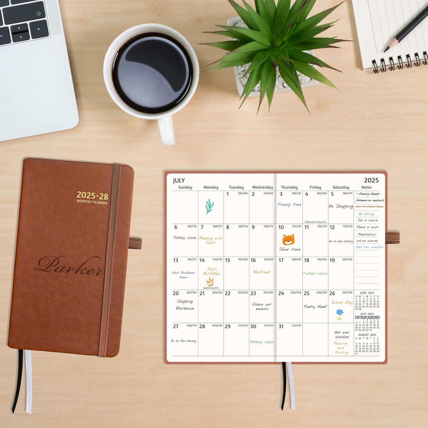 Personalized 2026-2028 POCKET PLANNER CALENDAR Organizer Notepad ...