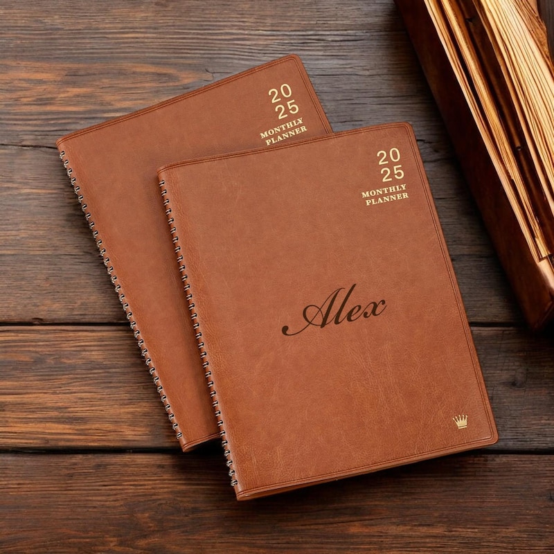 Leather Planner - Etsy