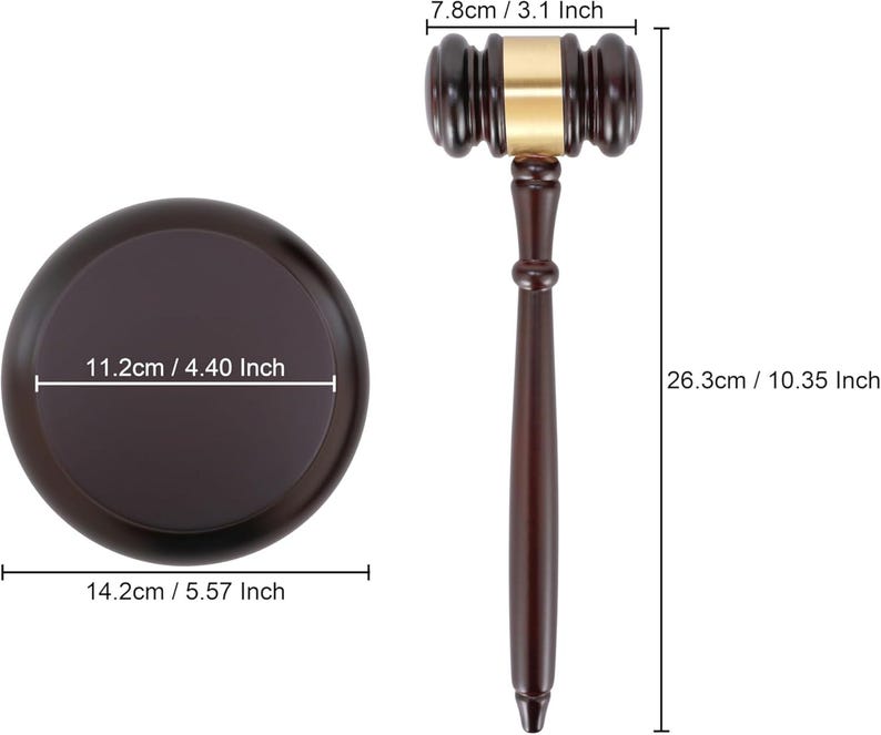 Personalized GAVEL and BLOCK Set President Lawyer Auction Judge Gift ...