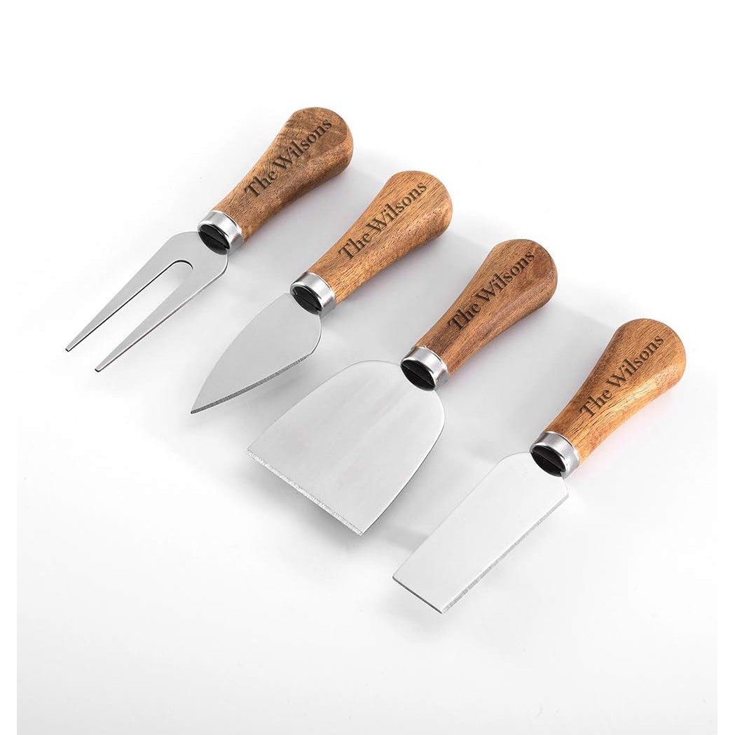 Personalized CHEESE KNIVE SET Knife Kit Charcuterie Board Home Kitchen ...