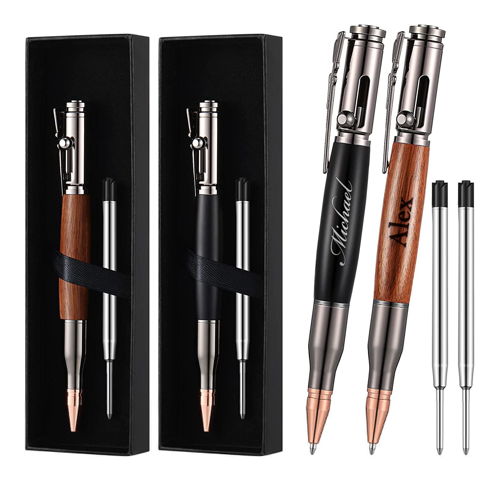 Personalized BOLT ACTION PEN Military Veteran Groomsmen Birthday Gift ...