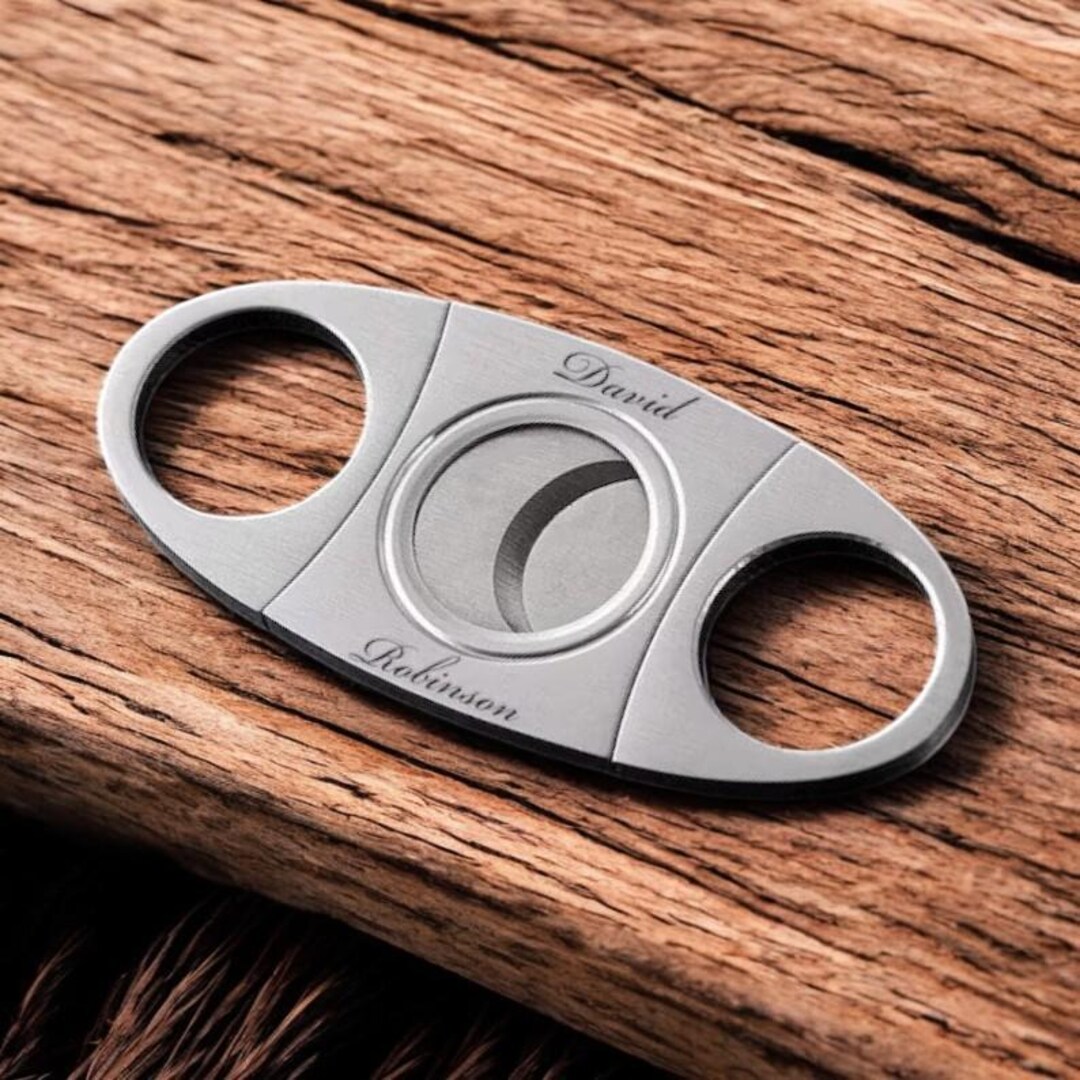 Personalized CIGAR CUTTER Cigars Accessories Groomsmen Birthday Gift ...