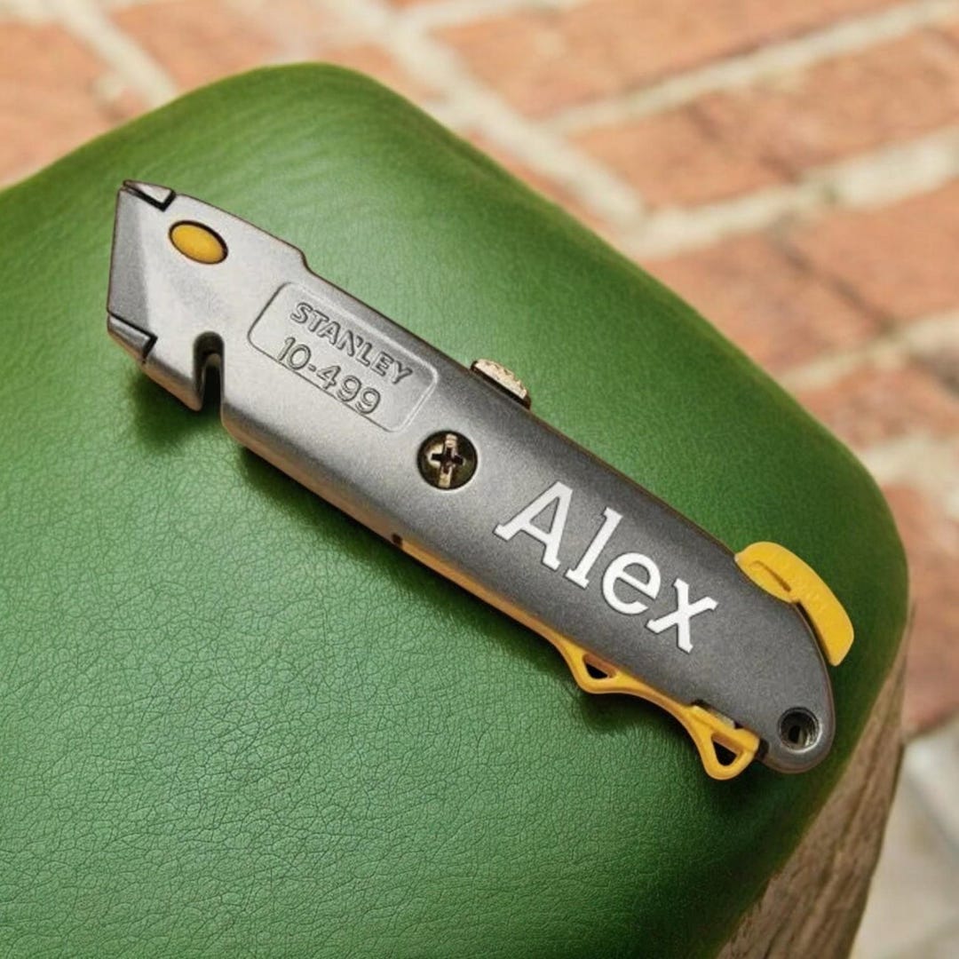 Personalized STANLEY BOX CUTTER Utility Blade Knive Tools Knife ...