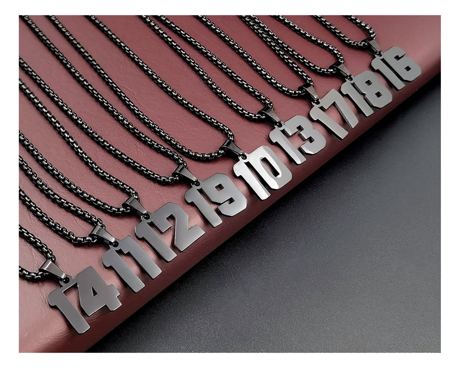 Personalized NUMBER NECKLACE for Boys Girls Men Pendant Gifts - Etsy
