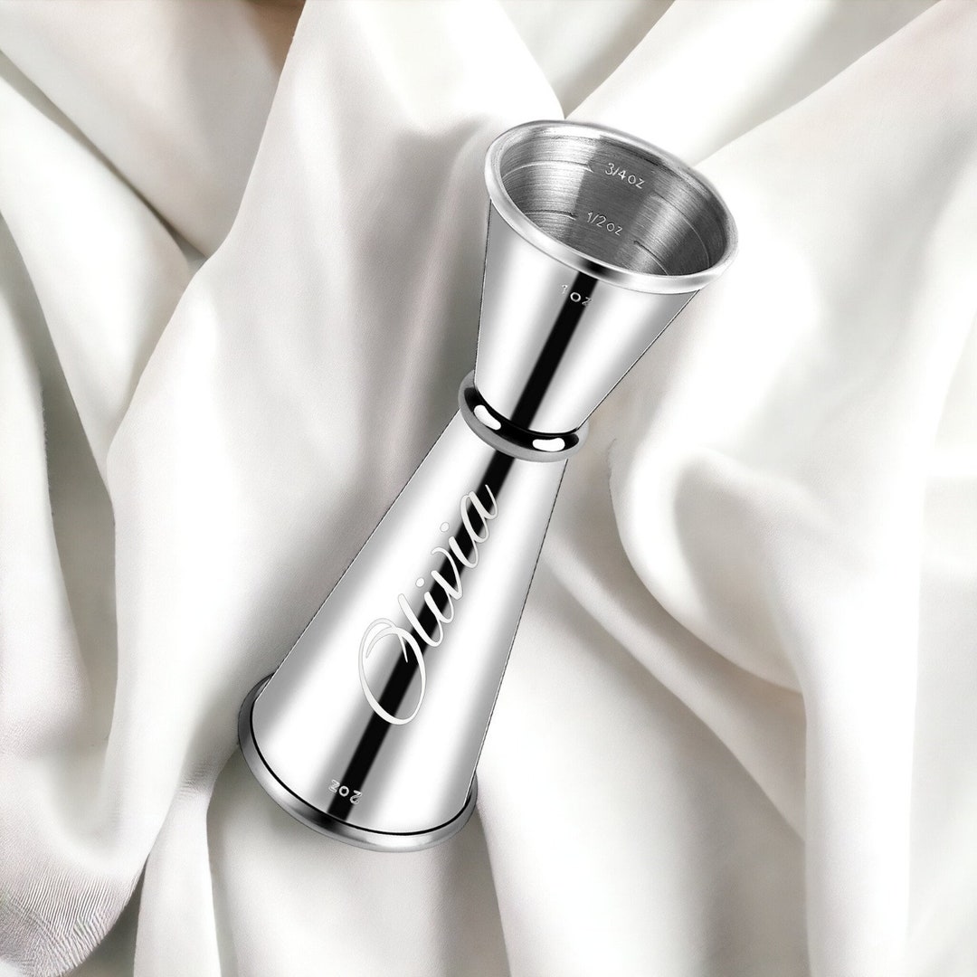 Personalized COCKTAIL JIGGER Mixer Bar Bartender Gift for Him Dad Men ...