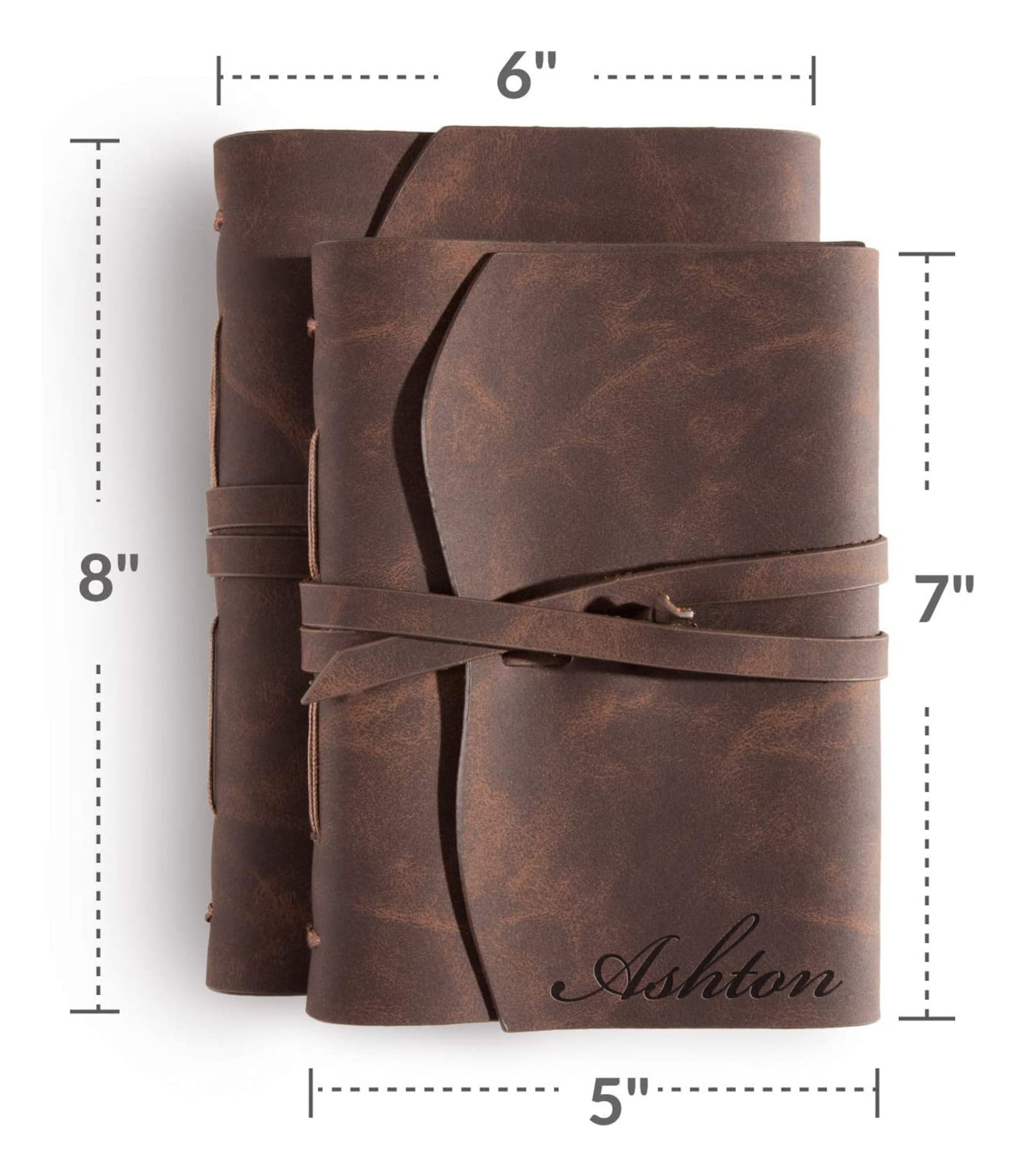 Personalized LEATHER JOURNAL for Men Women Travel Diary Notebook ...