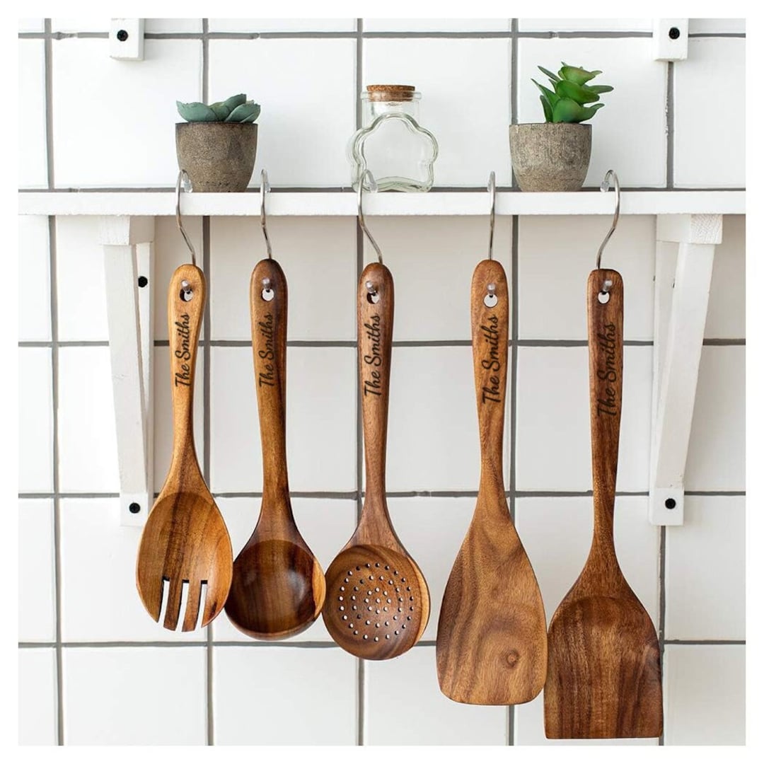 Personalized COOKING UTENSIL SET 5 Piecce Home Kitchen Cook Chef ...