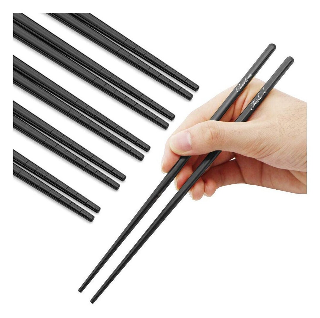 Personalized CHOPSTICKS Black Wedding Favors Bridesmaid Gift for Mom ...