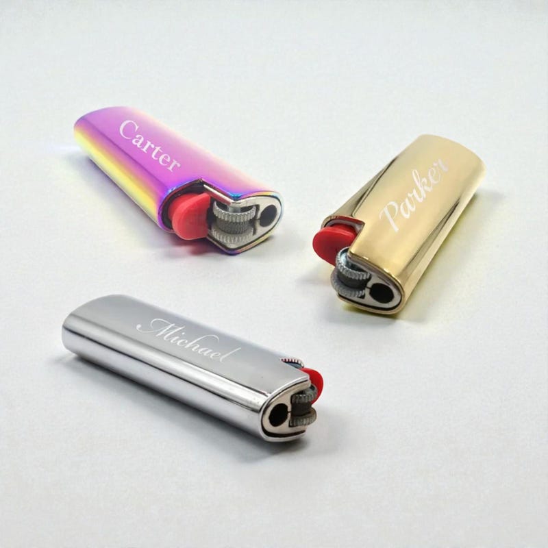 Mini Bic Case Silver - Etsy