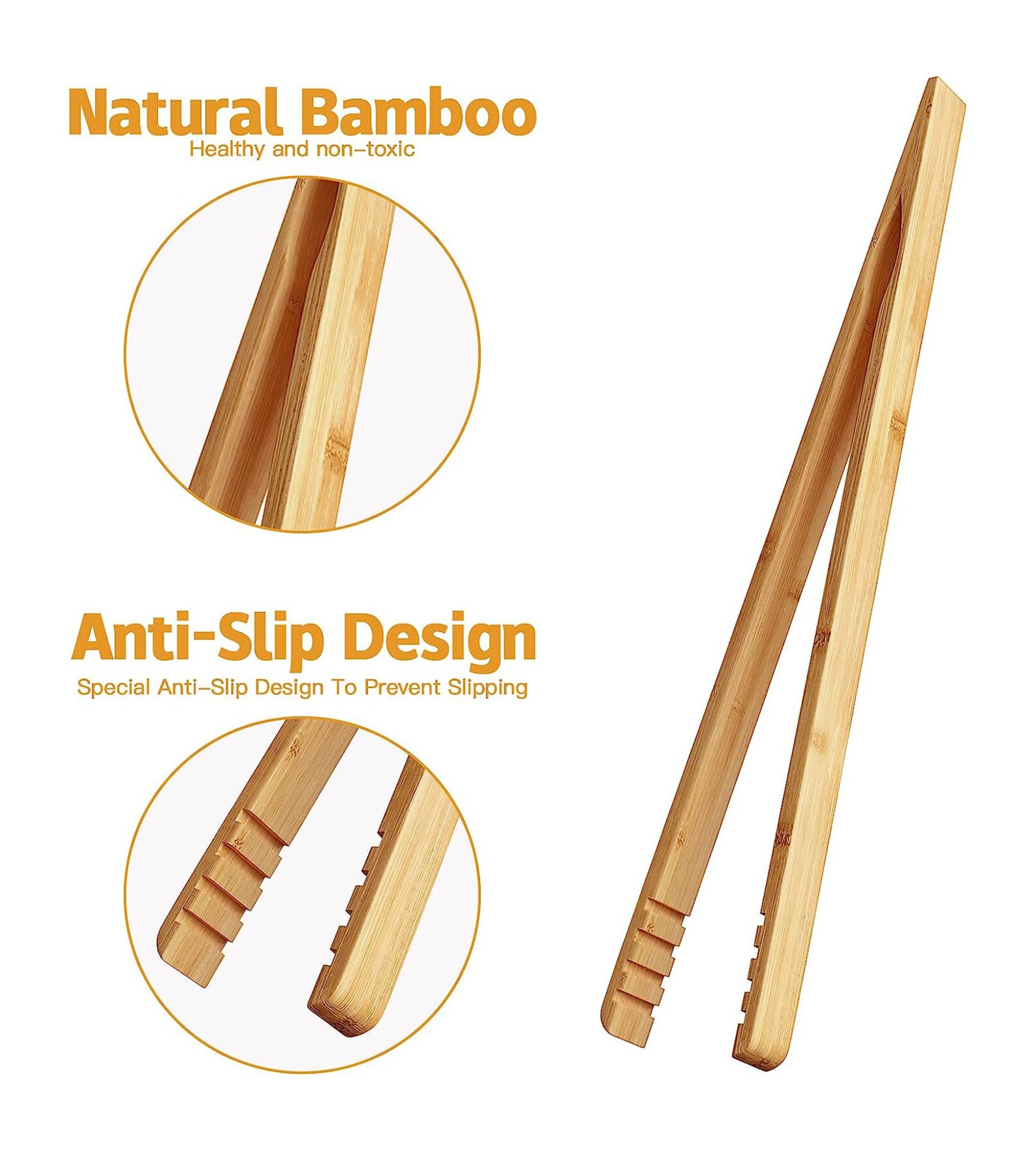 Personalized Bamboo Toast TONGS Toaster Utensil Birthday Gift for Him ...