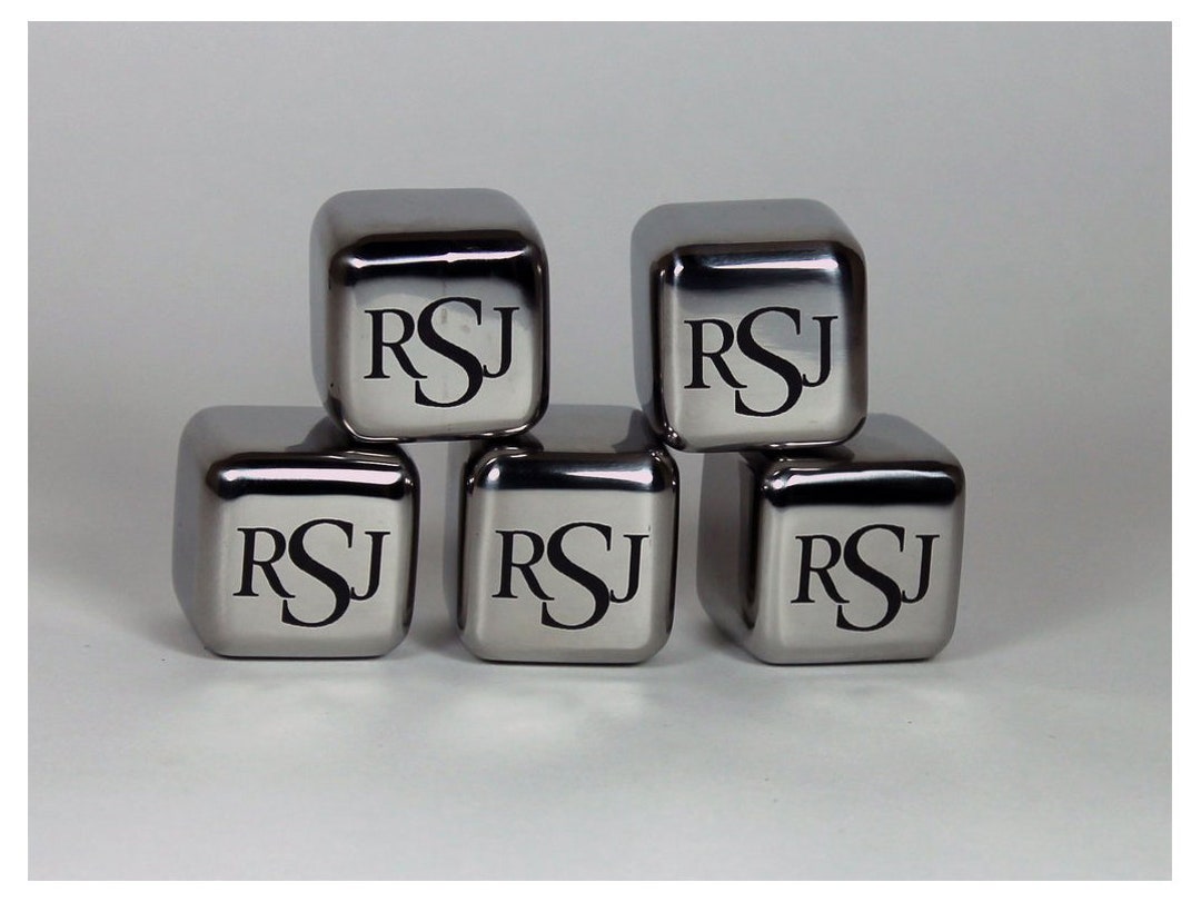 Personalized WHISKEY STONES Chilling Rocks Stone Rock Cocktail Glass ...