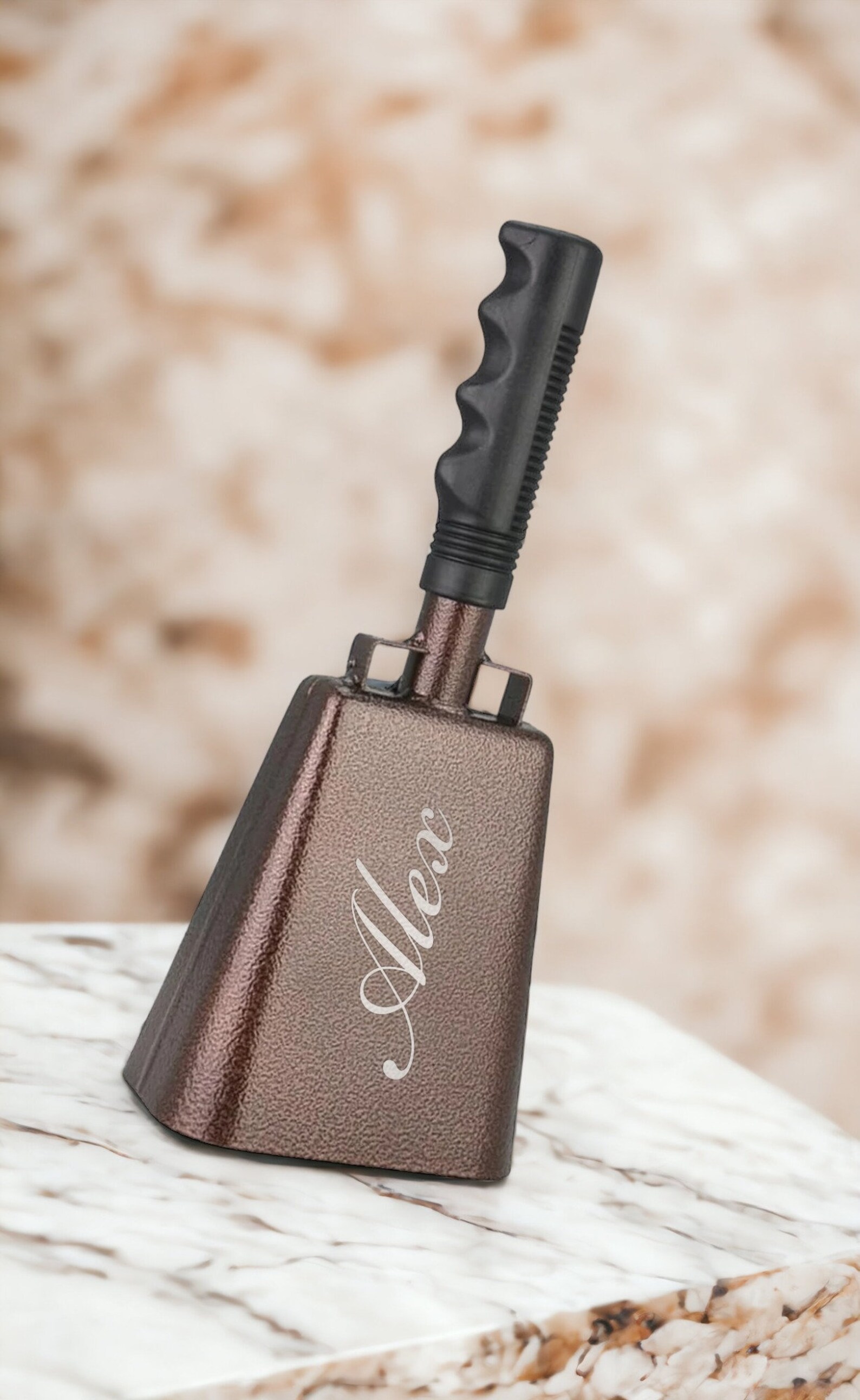 Personalized COWBELL Cow Bell Team School Spirit Dinner Bell Call Hand ...