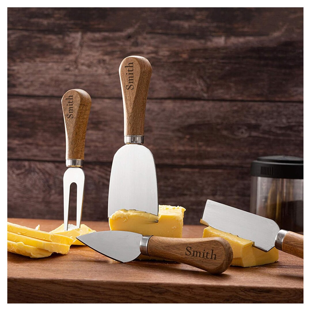 Personalized CHEESE KNIVE SET Knife Kit Charcuterie Board Custom ...