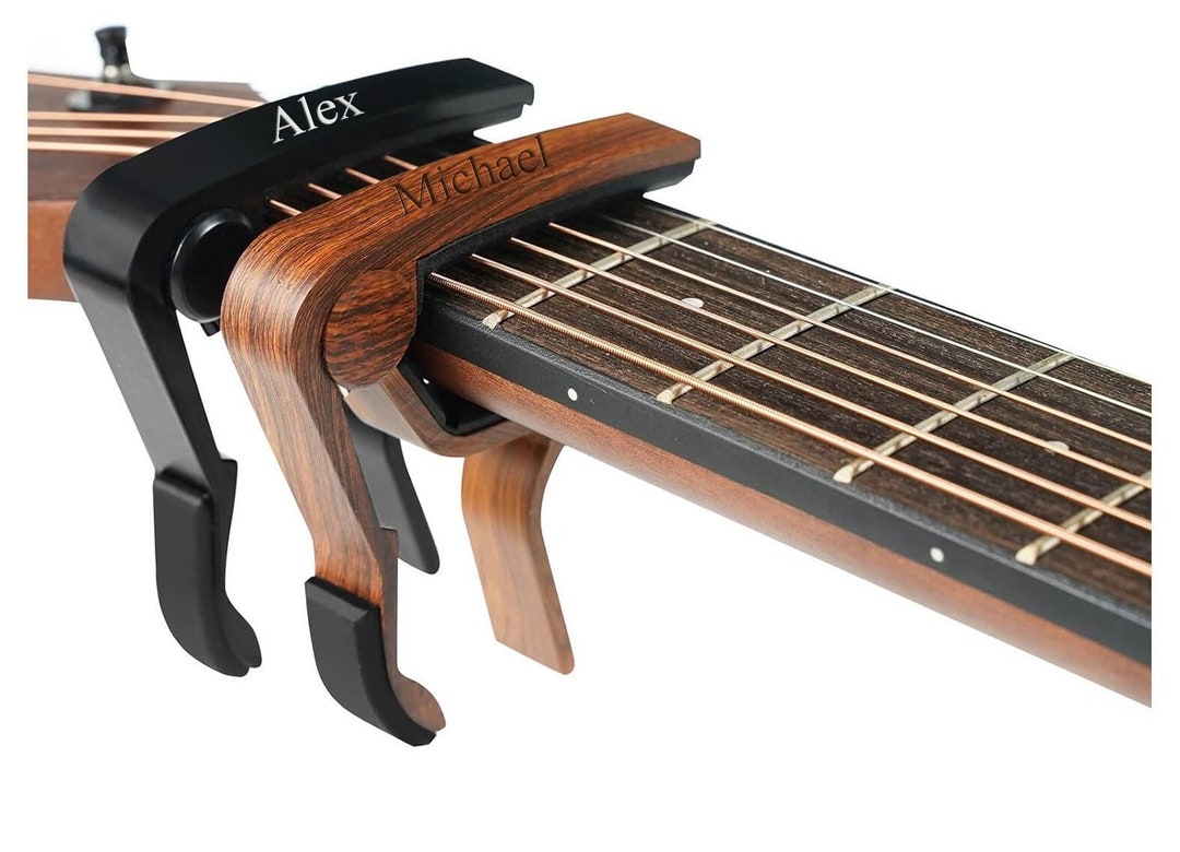 Personalized GUITAR CAPO Bass Guitarist Groomsmen Gift for Him Dad Men ...