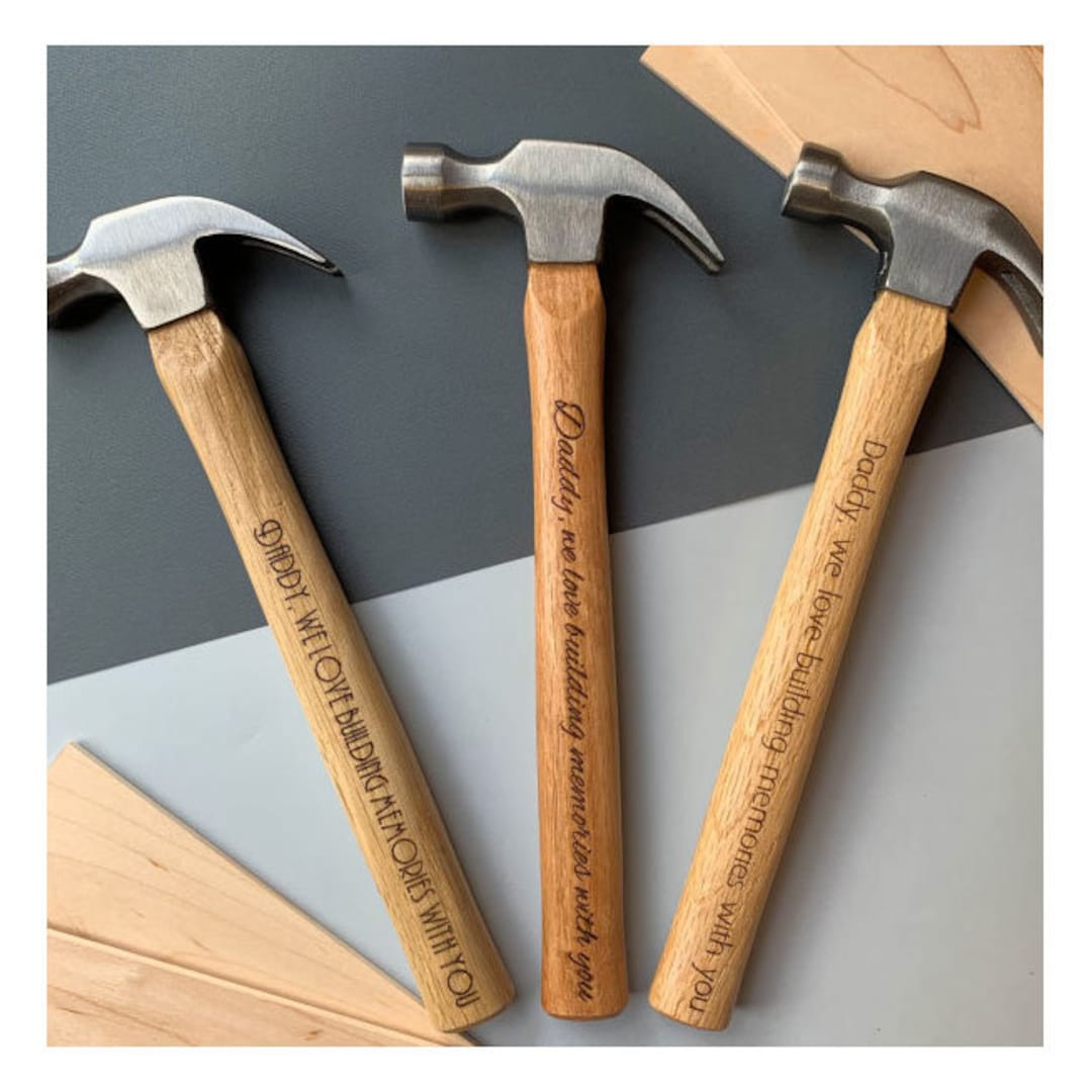 Personalized HAMMER Hammers Groomsmen Birthday Gift for Him Dad Men ...