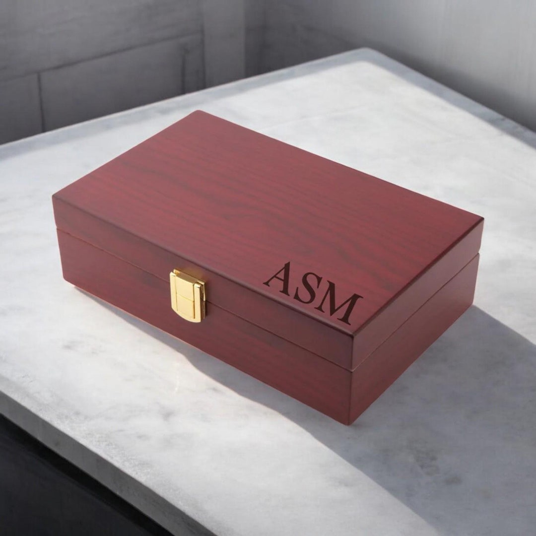 Personalized CIGAR HUMIDOR CASE Cigars Accessories Travel Box Groomsmen ...