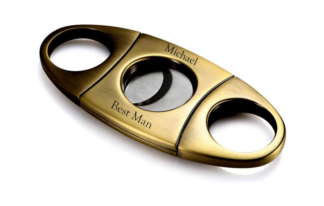 Personalized CIGAR CUTTER Cigars Accessories Groomsmen Birthday Gift ...