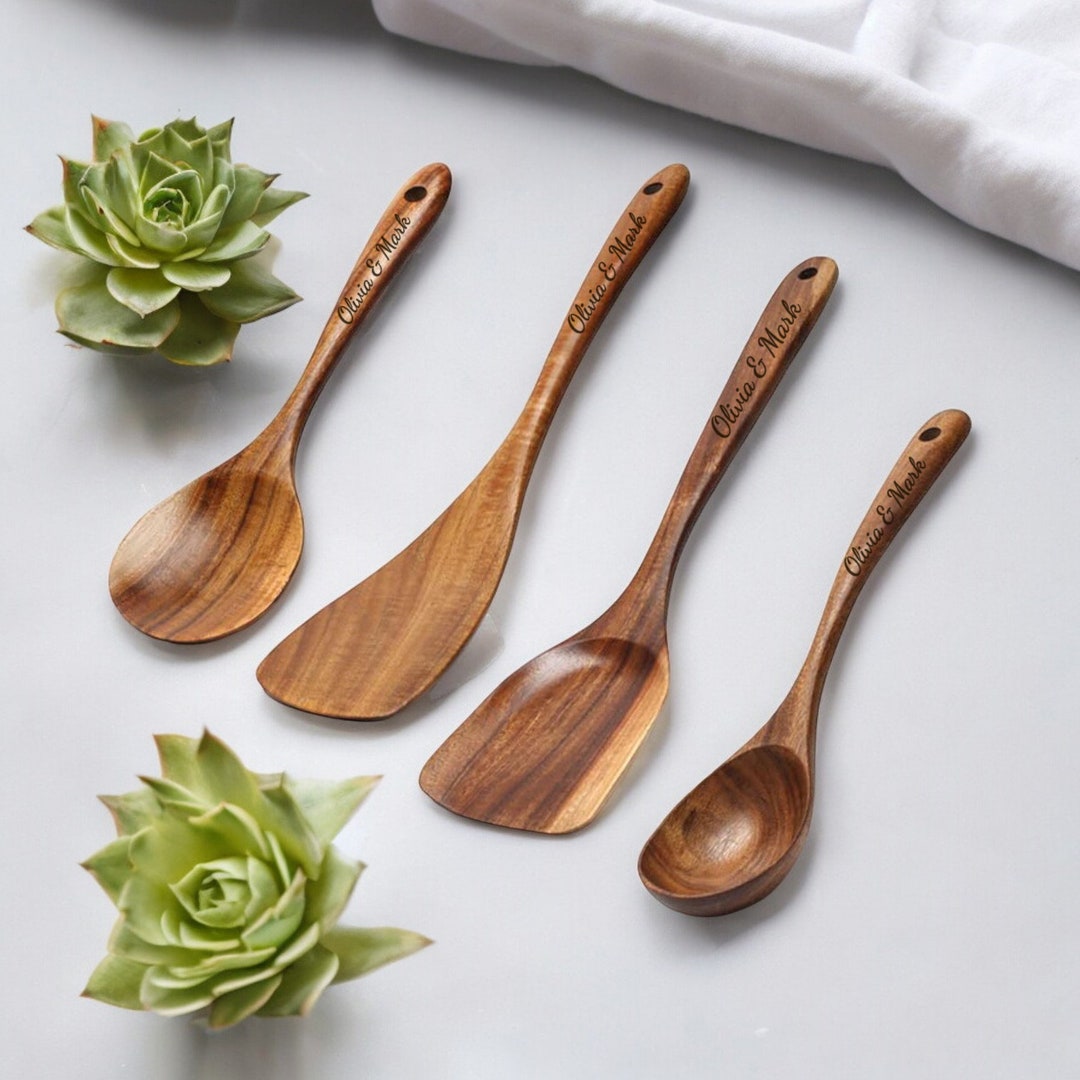 Personalized COOKING UTENSIL SET 4 Piece Home Kitchen Cook Chef ...