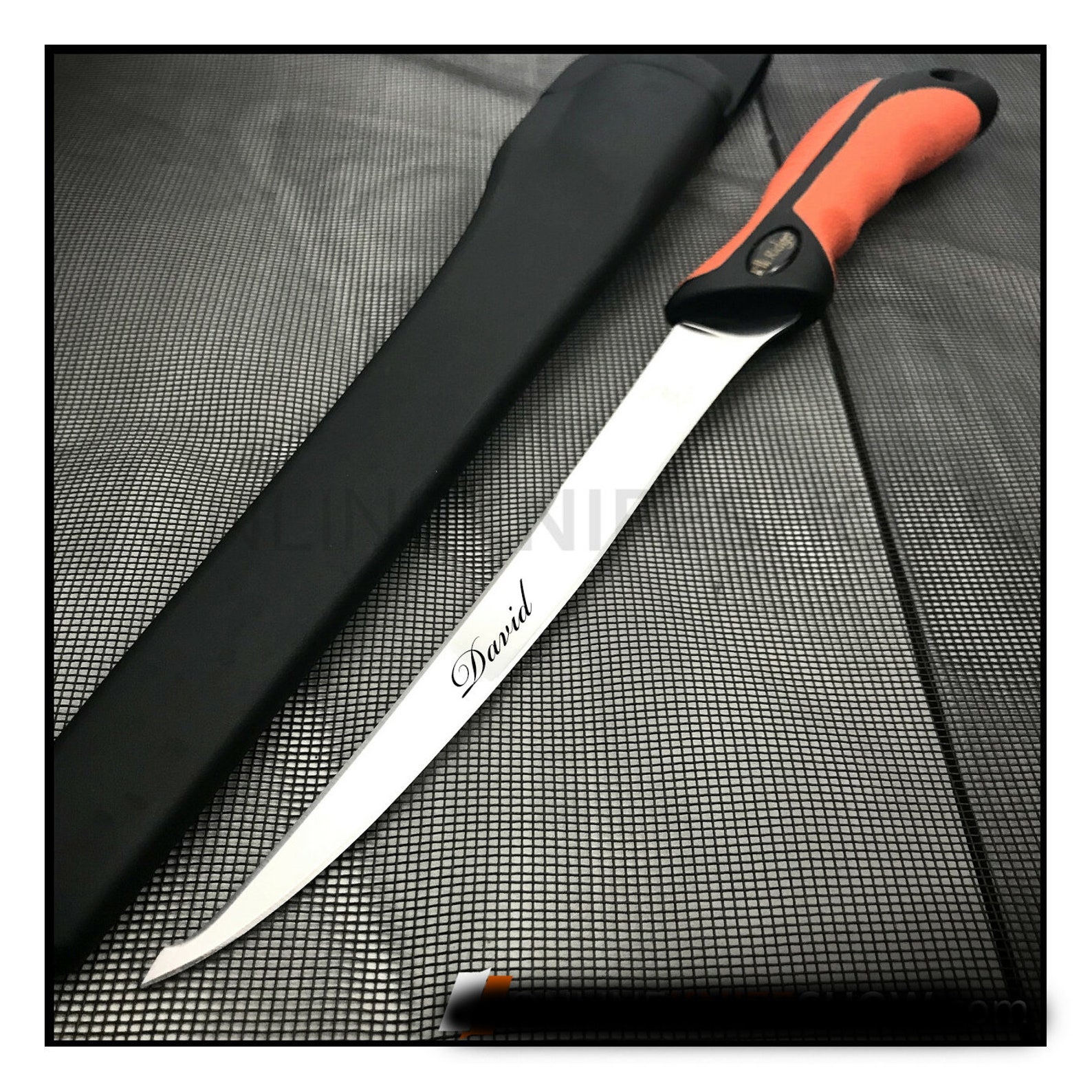 Personalized FILLET KNIFE & SHEATH Fishing Lover Birthday Gift for Him ...