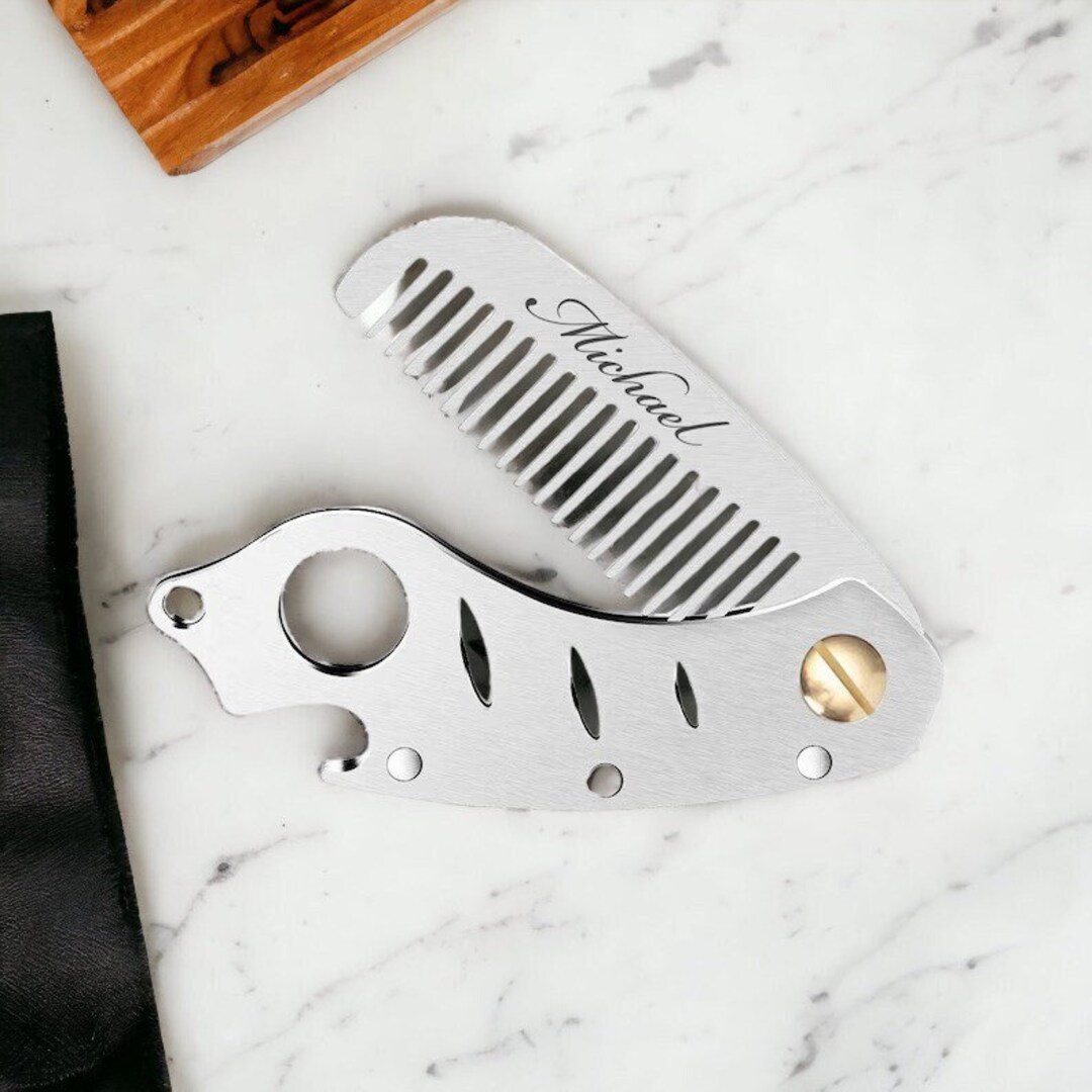 Personalized COMB Combs Hair Beard Groomsmen Birthday Gift for Him Dad ...