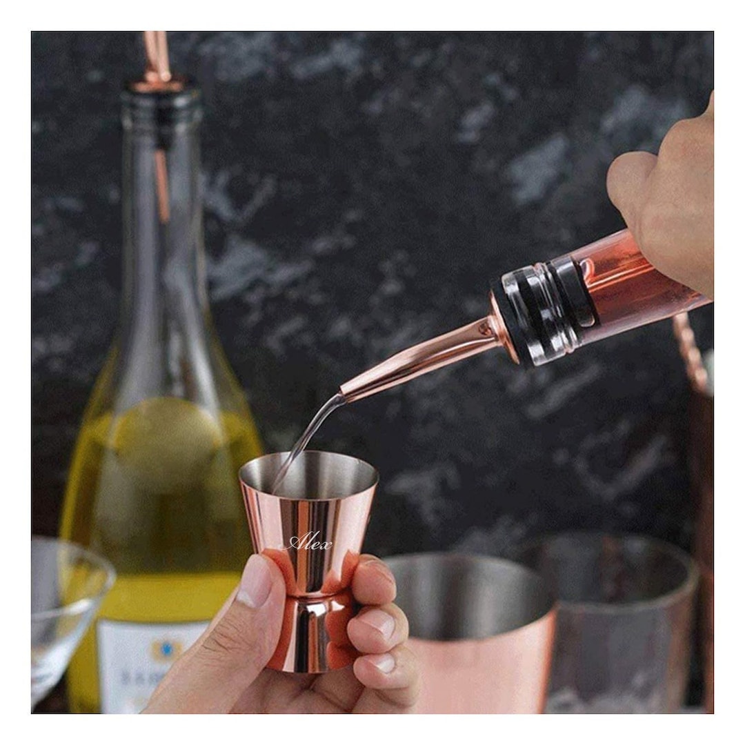 Personalized COCKTAIL JIGGER Custom Engraved Mixer Measuring Bar ...