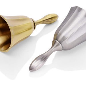 Personalized HANDBELL Brass Hand Bell Call School Teacher Dinner ...