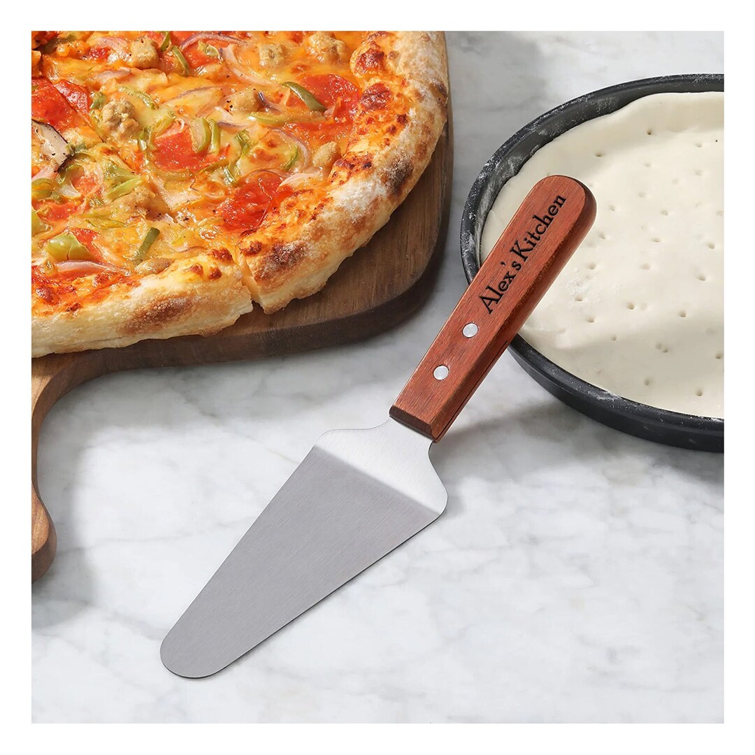 Personalized CAKE SERVER Pizza Pie Pastry Serving Wood Birthday Gift ...