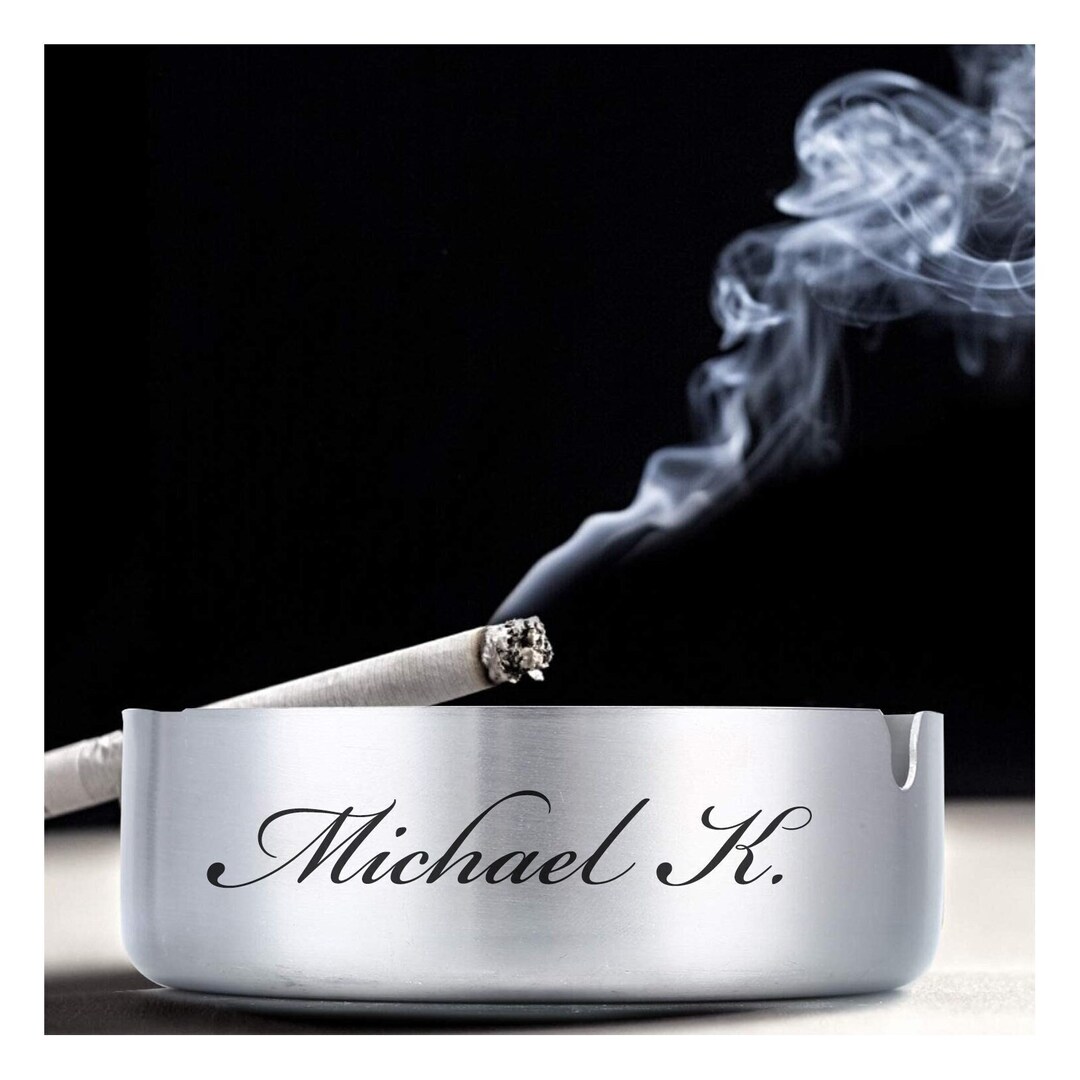 Personalized ASHTRAY Custom Engraved Gift for Dad Gift Men Grandpa ...
