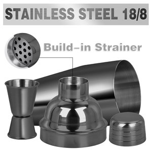 Personalized COCKTAIL SHAKER SET Mixer Drinkware Bar Bartender Barware ...