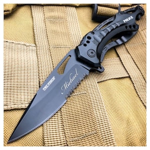 Personalized POLICE POCKET KNIVE for Knives Law Enforcement Officer Cop ...