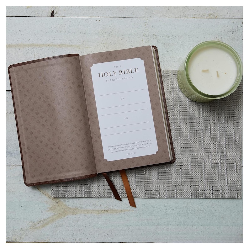 Personalized NRSV Bible Catholic Edition Communion Confirmation Wedding ...