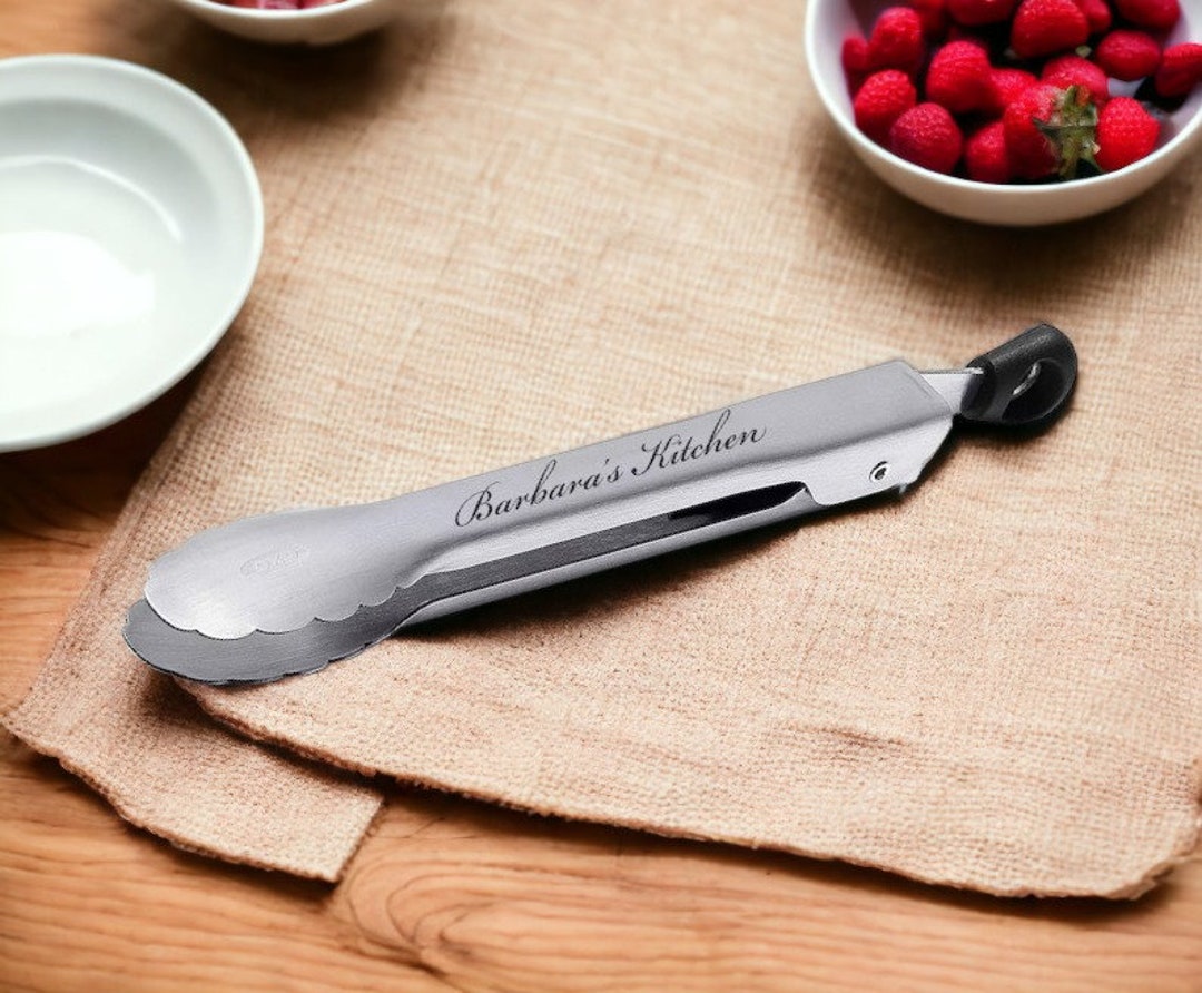 Personalized TONGS Utensil BBQ Custom Engraved Barbeque Chef Gifts for ...