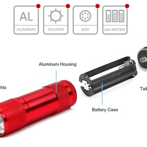 Personalized FLASHLIGHT Custom Flashlights LED Custom Light Keychain ...