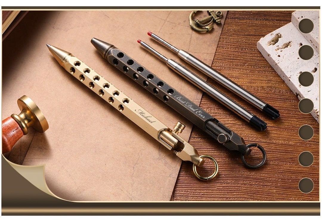 Personalized BOLT ACTION PEN Custom Engraved Groomsmen Fathers Day ...