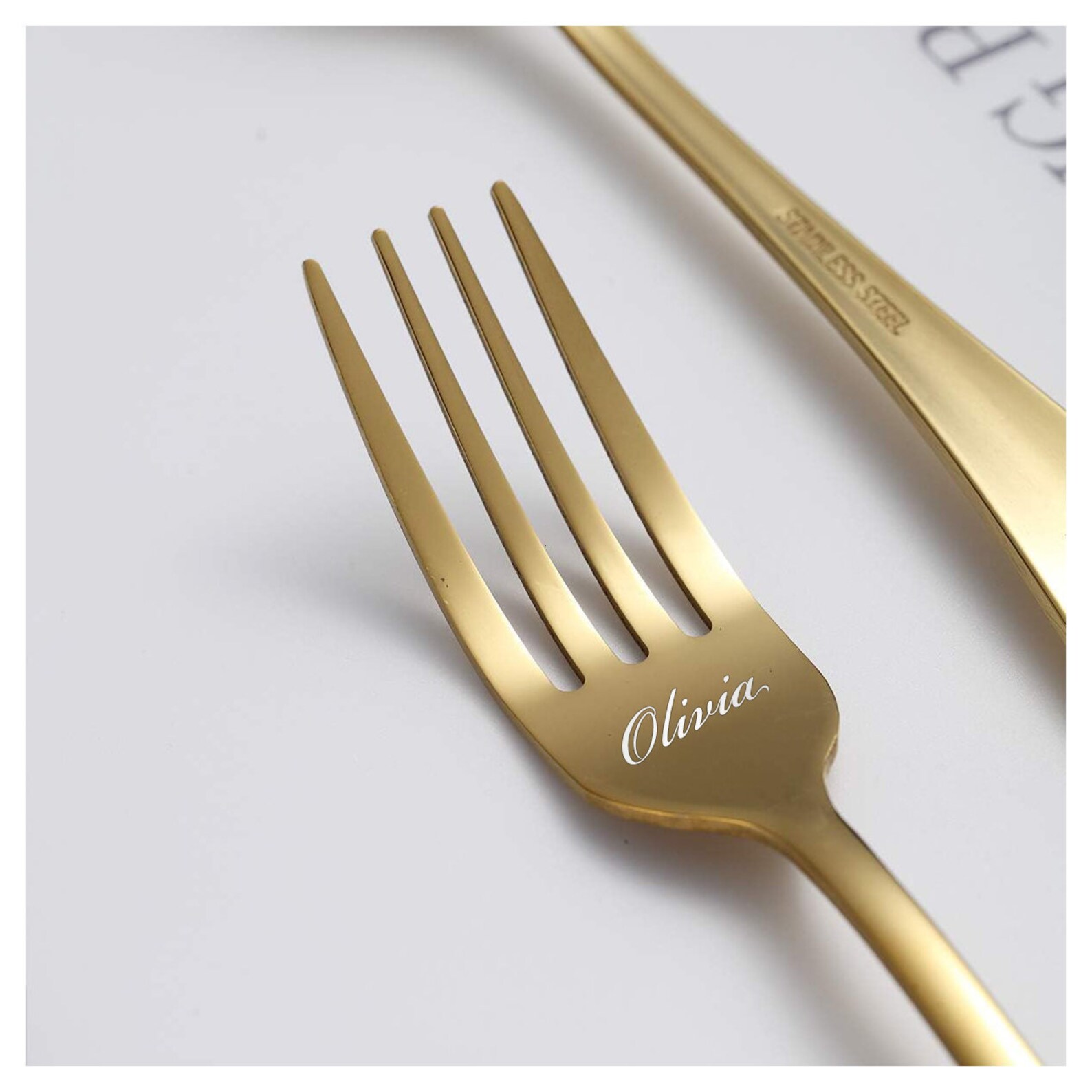 Personalized FORK Utensil Dinnerware Kitchen Cooking Bridesmaid ...