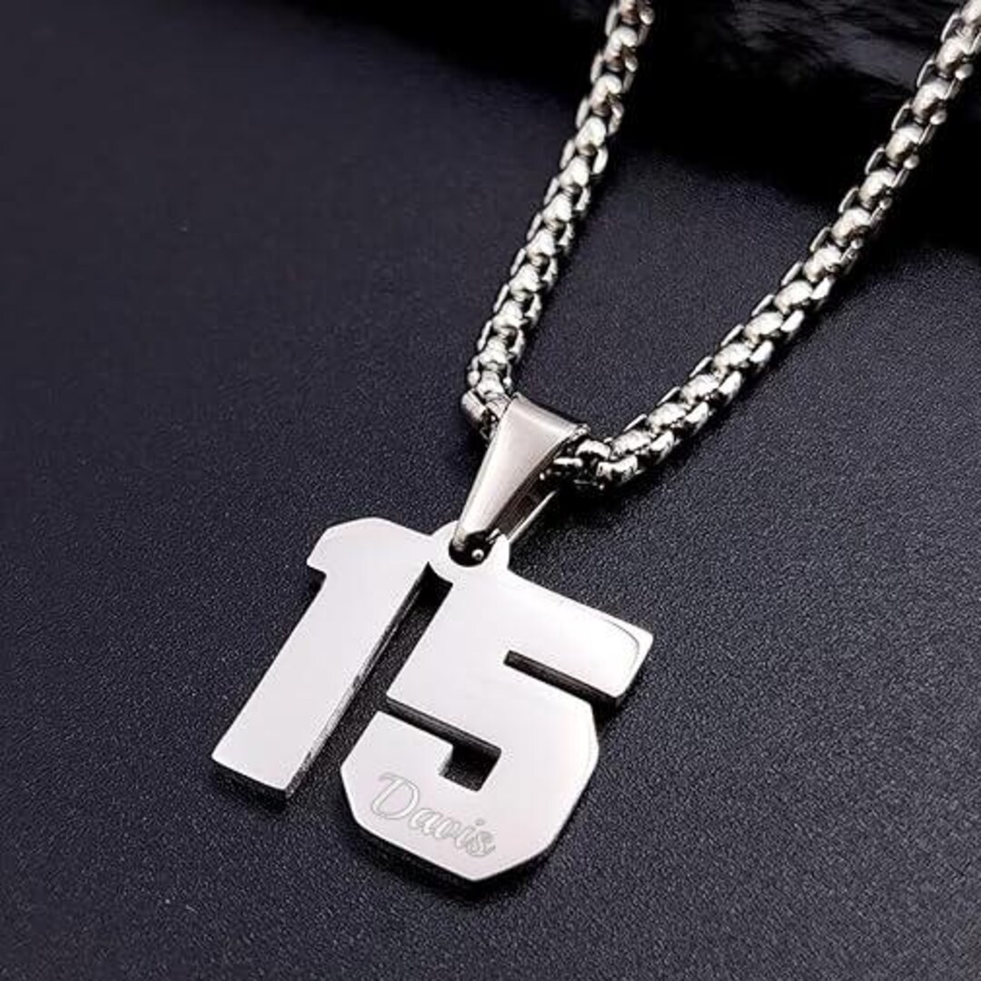 Personalized NUMBER NECKLACE for Boys Girls Team Gifts Numbers Custom ...