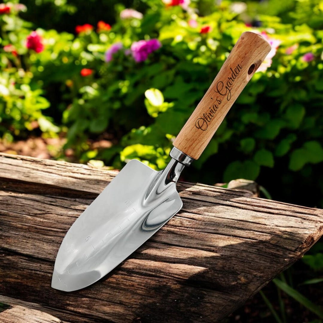 Personalized GARDENING TROWEL SHOVEL Tool Scoop Garden Birthday Gift ...