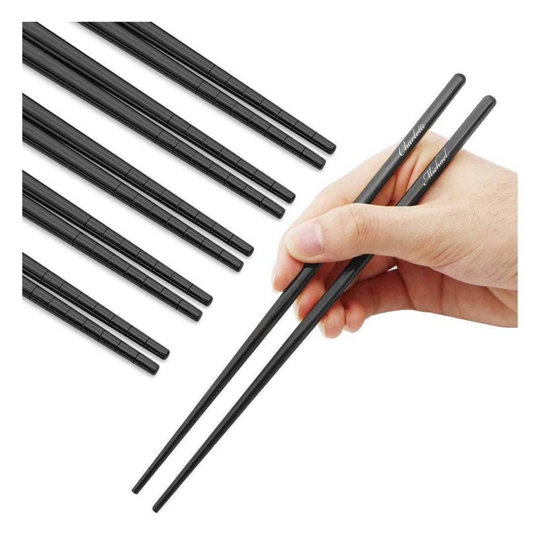 Custom Personalized CHOPSTICKS Set Chop Sticks Bridesmaid Wedding Home ...