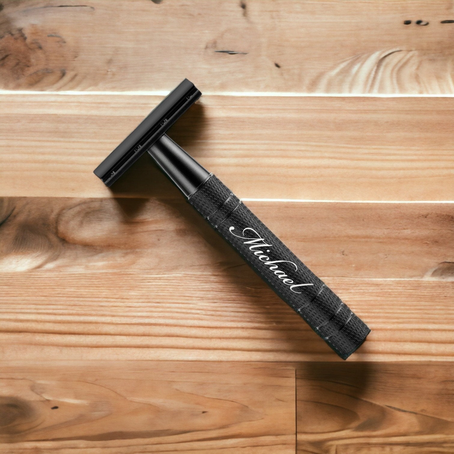 Personalized SHAVING BLADE Safety Razor Beard Mustache Travel Groomsmen ...